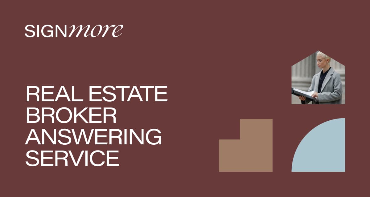Mortgage Brokers 24/7 Answering Service | SignMore